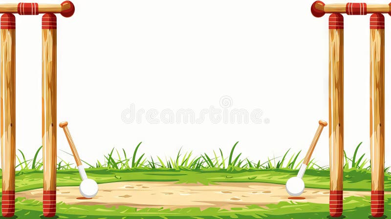 Cricket Background Graphics Template Stock Illustration - Illustration ...