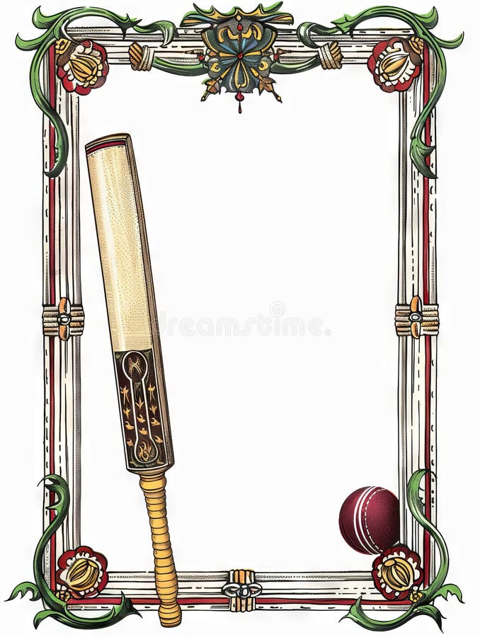 Cricket Background Graphics Template Stock Illustration - Illustration ...