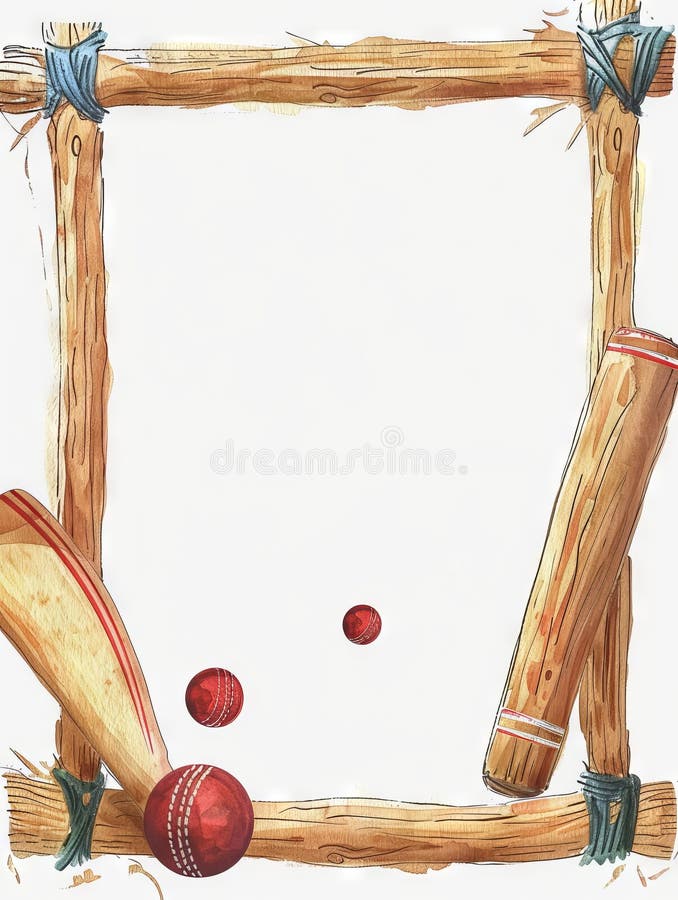Cricket Background Graphics Template Stock Illustration - Illustration ...