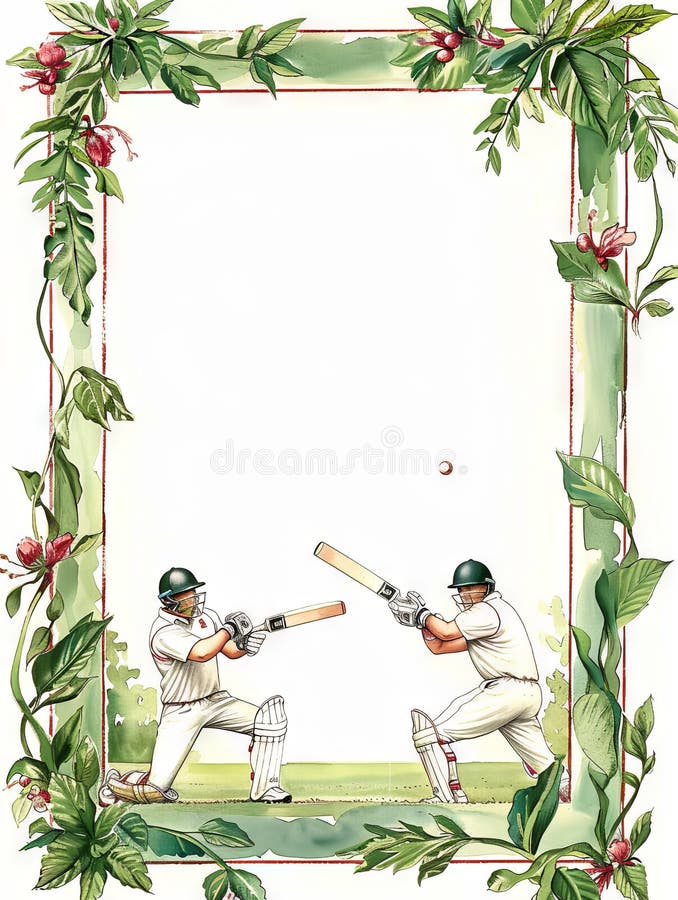 Cricket Background Graphics Template Stock Illustration - Illustration ...