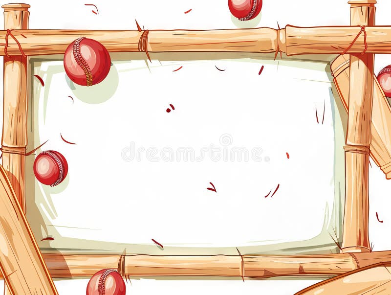 Cricket Background Graphics Template Stock Illustration - Illustration ...