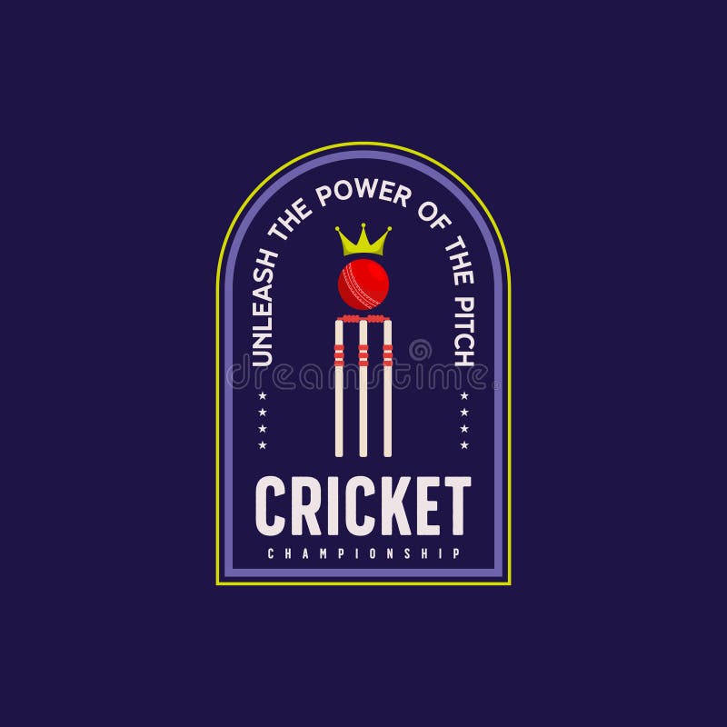 Cricket Ball and Crown Logo Minimalist Logo Design Template. Cricket ...