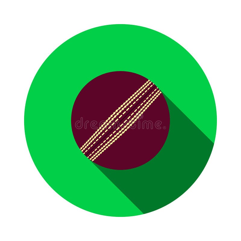 Cricket Ball Icon stock vector. Illustration of cricket - 227327557