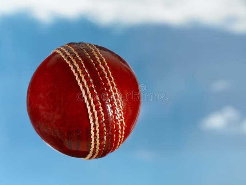 Cricket Ball stock photo. Image of cricket, stitch, isolated - 46125052