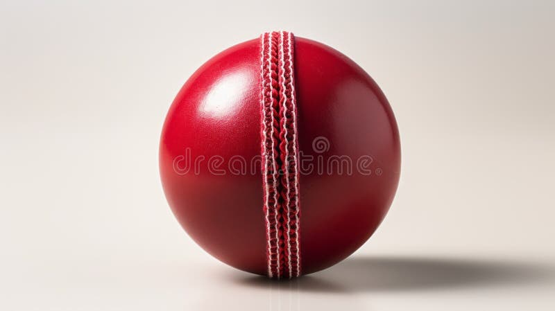 Cricket Ball on Solid Color Background - Real Photography Stock ...