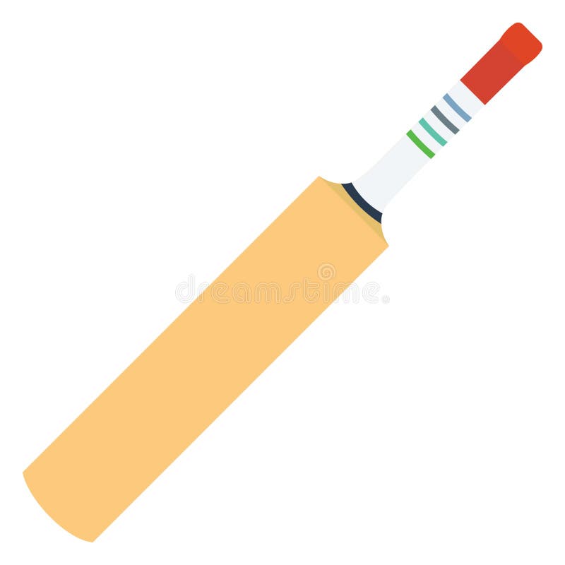 Cricket Bat Isolated Vector Illustration Icon Editable Stock Vector ...