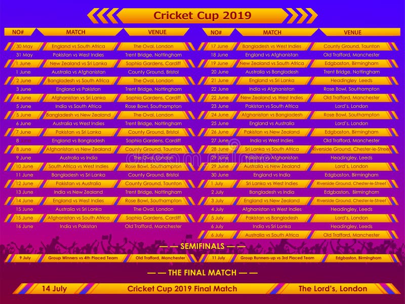 Cricket Match Schedule Stock Illustrations – 123 Cricket Match Schedule ...