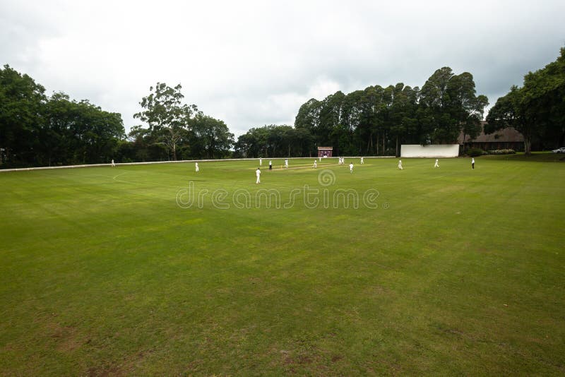 Cricket Field Oval Players Game Editorial Stock Photo - Image of runs ...