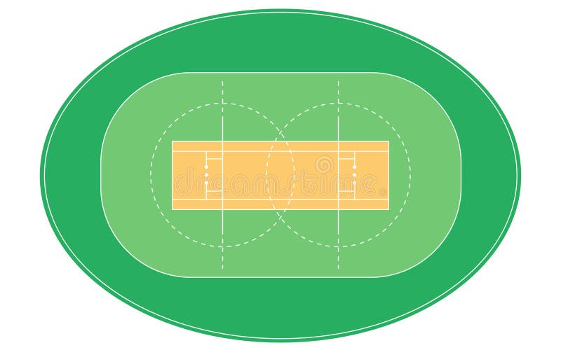 Cricket Field. Vector Illustration EPS10 Stock Illustration ...