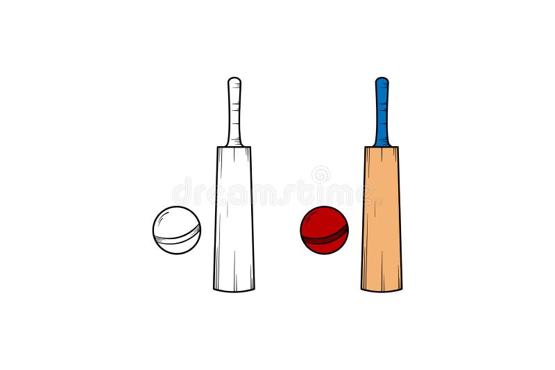 Cricket Hand Drawn Illustration Sketch and Color Stock Vector ...