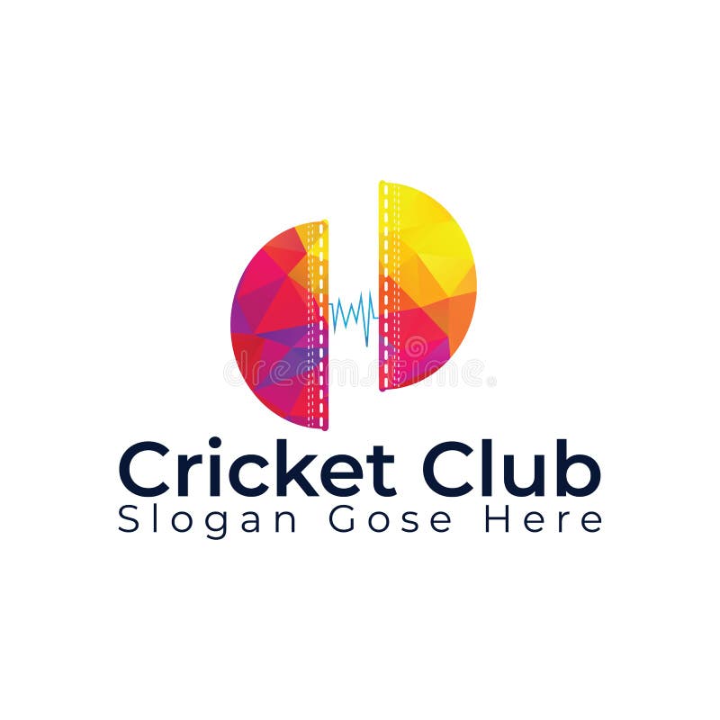 Cricket Hard Ball Frequency Signals Vector Template Design. Stock ...