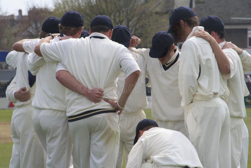 Cricket huddle stock photo. Image of group, team, wicket - 2164880