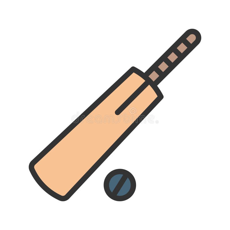 Cricket Icon Pictogram Vector Design. Stick Figure Man Cricket Player ...