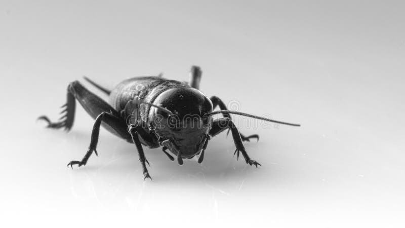 Cricket Insect or Gryllidae Isolated on a White Background Close Up ...