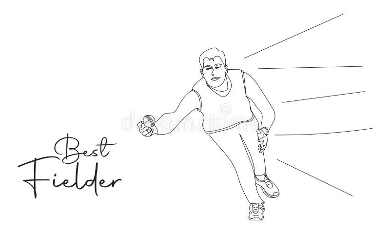 Cricket Logo, Cricket Fielder Vector, Outline Sketch Drawing of Cricket ... Cricket Logo, Cricket Fielder Vector, Outline Sketch Drawing of Cricket ...
