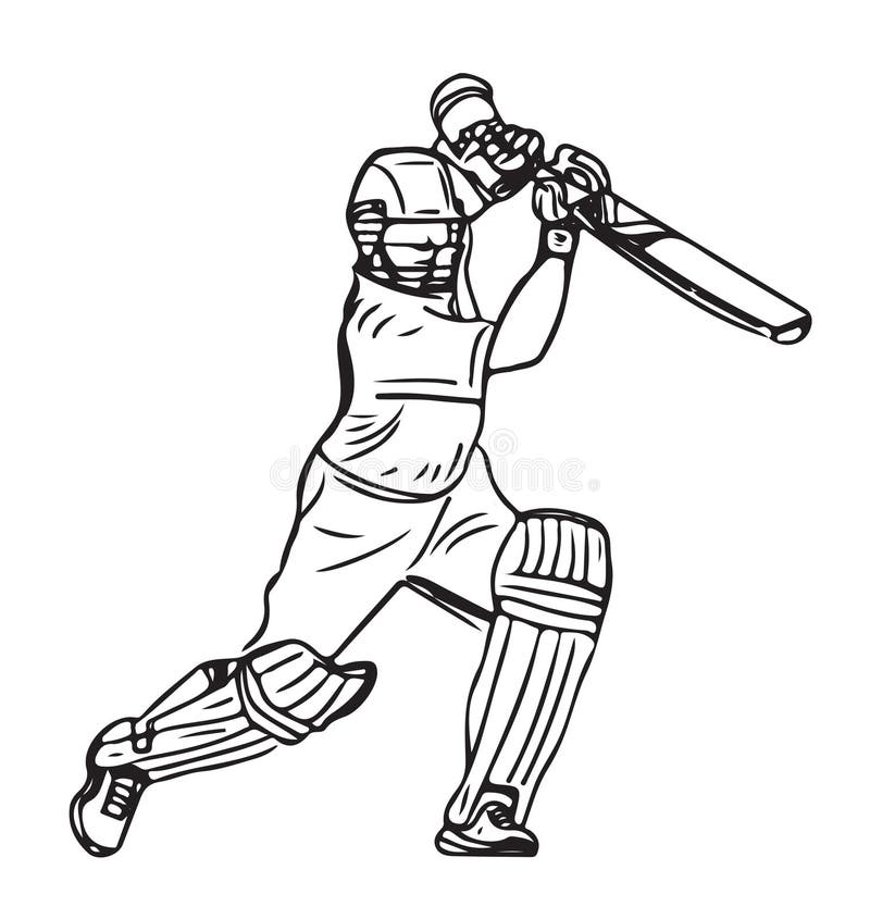Cricket Logo, Cricket Wicket Keeper Vector, Sketch Drawing of Cricket ... Cricket Logo, Cricket Wicket Keeper Vector, Sketch Drawing of Cricket ...
