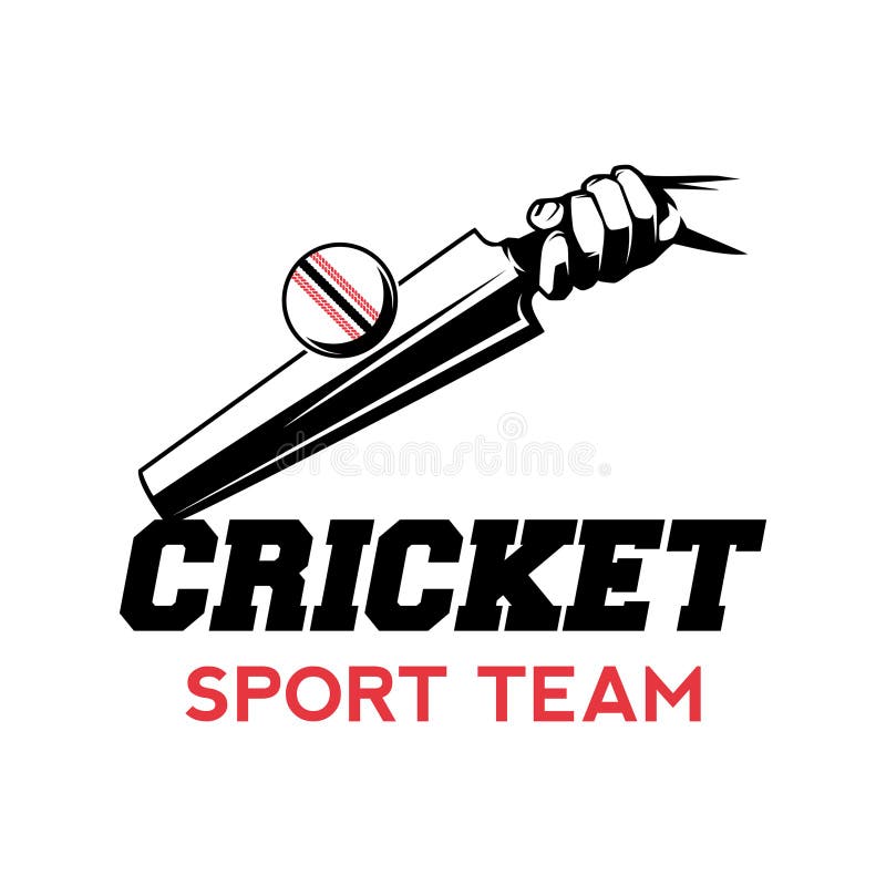 Cricket logo design vector stock vector. Illustration of ball - 325764260