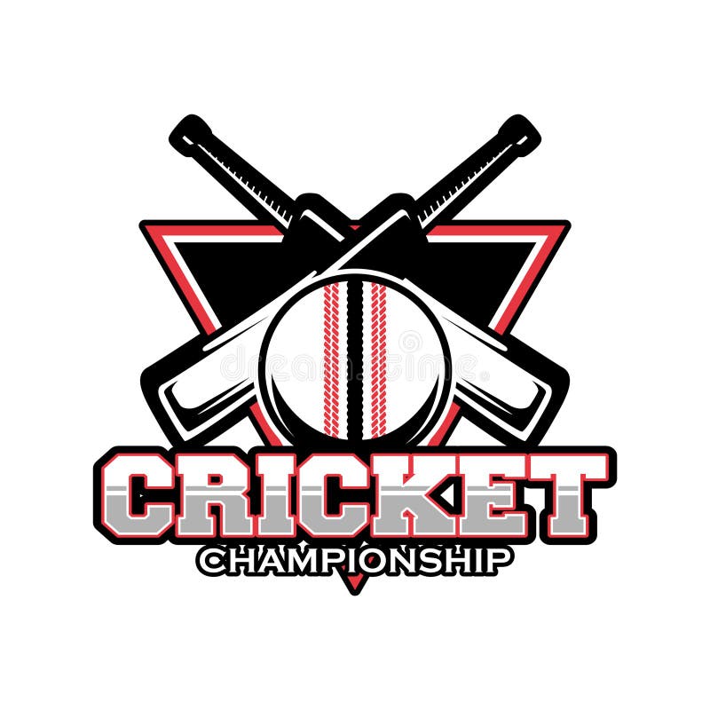 Cricket logo design vector stock vector. Illustration of ball - 325764416