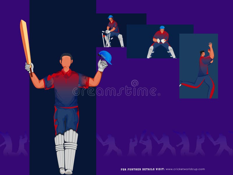 Cricket Match Poster Design with England Cricketer Player Team in ...