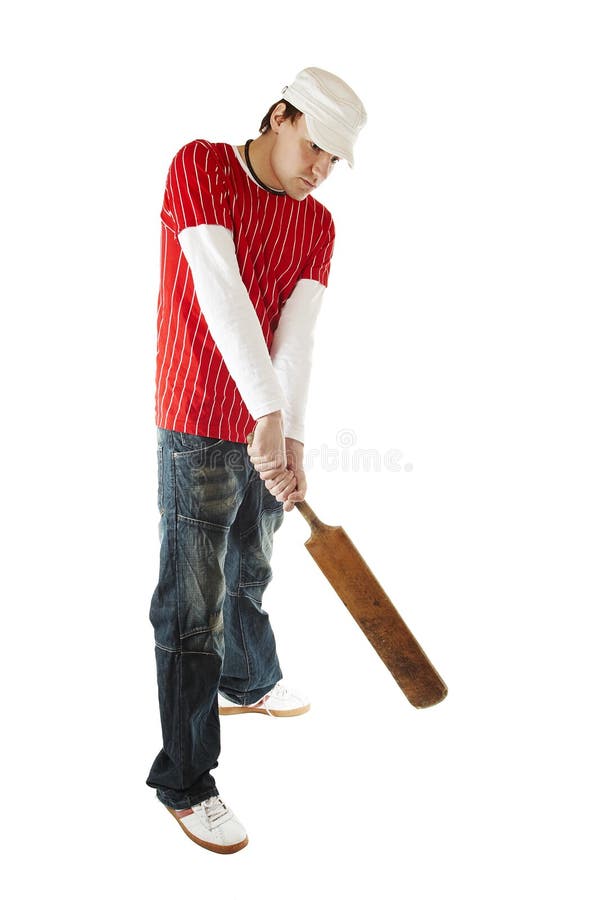 Cricket player stock image. Image of young, leisure, relax - 1290123
