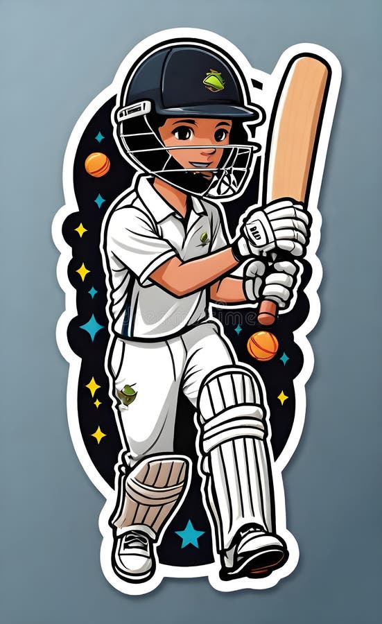 Cricket Stickers Stock Illustrations – 184 Cricket Stickers Stock ...
