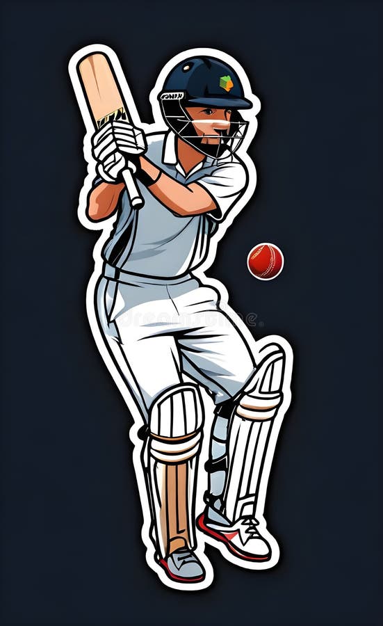 Cricket Stickers Stock Illustrations – 170 Cricket Stickers Stock ...