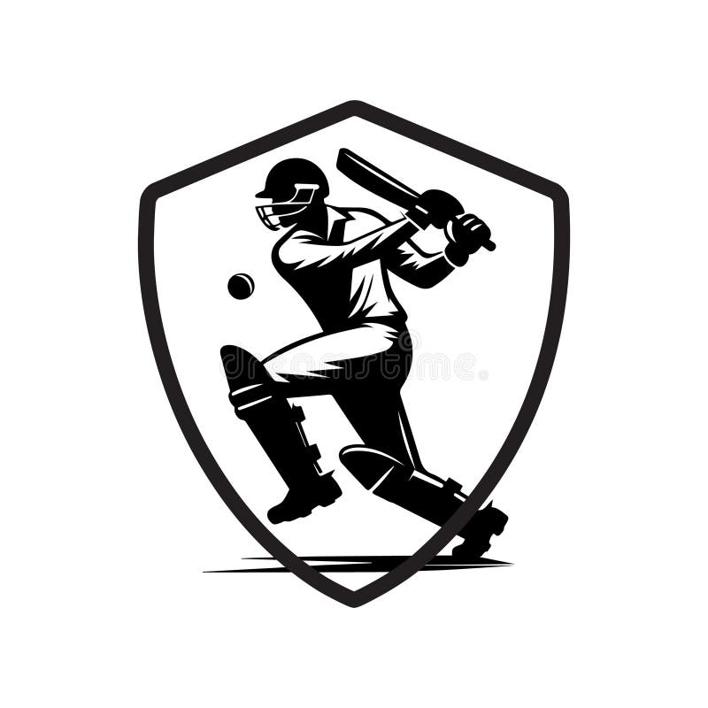 Modern Outline Cricket Player Logo Stock Illustrations – 28 Modern ...