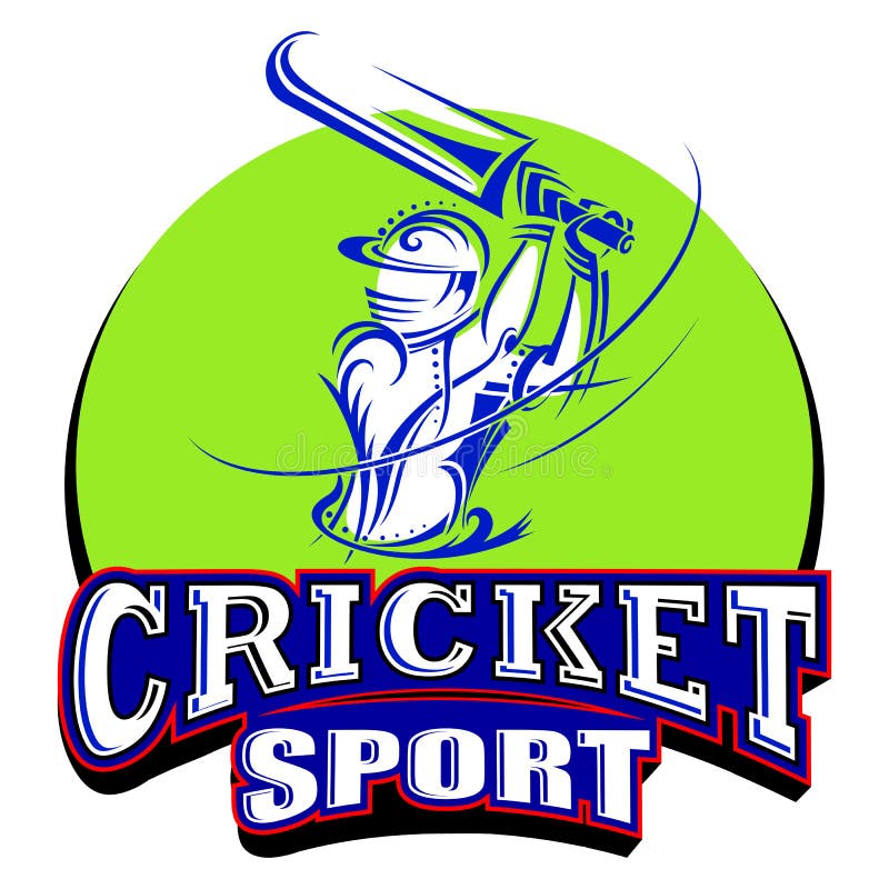 Cricket Player Playing with Bat Stock Vector - Illustration of ...