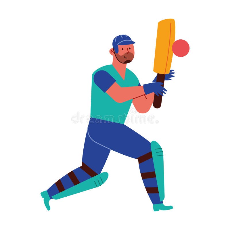 Cricket player standing stock illustration. Illustration of winner ...