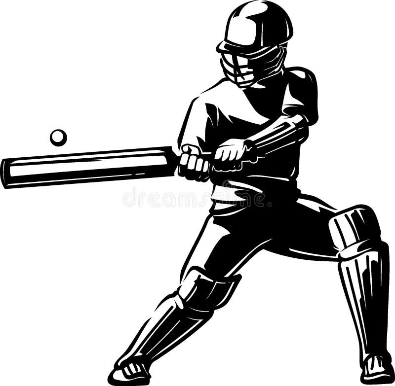 Cricket Bat Swing stock vector. Illustration of game - 49416156