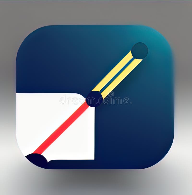 Cricket Software App Icon. Generative AI. Stock Illustration ...