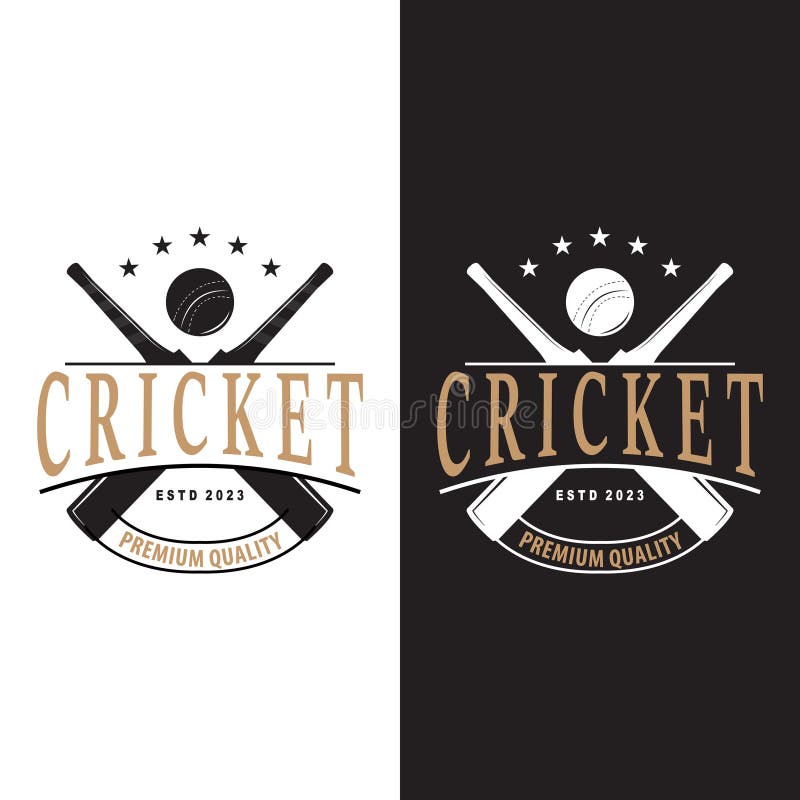 Cricket Sport Logo Design Vector Illustrator Template Stock Vector ...