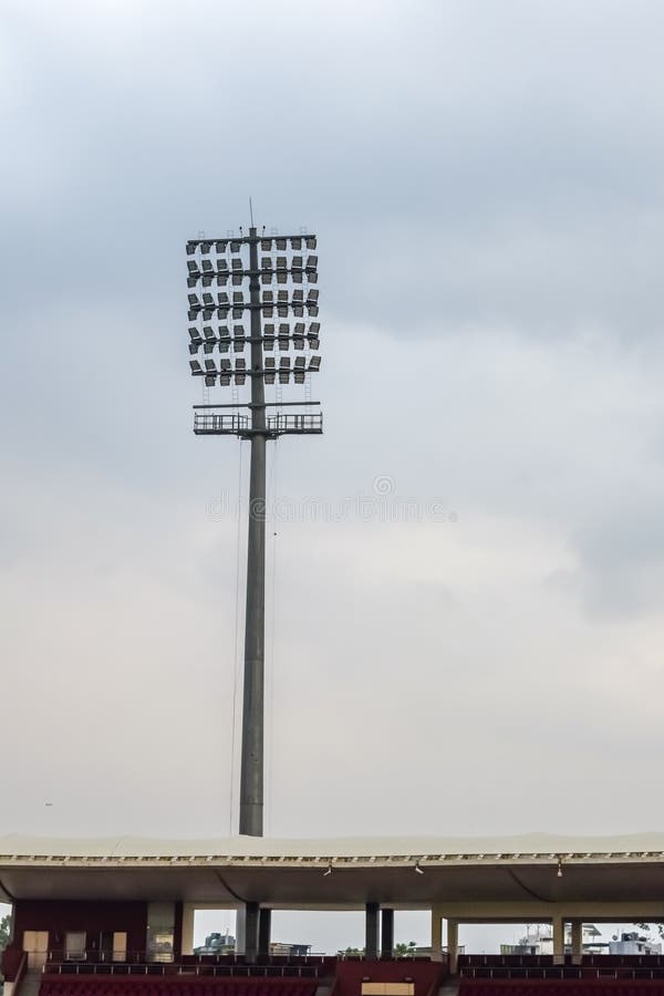 Cricket Stadium Flood Lights Poles at Delhi, India, Cricket Stadium ...