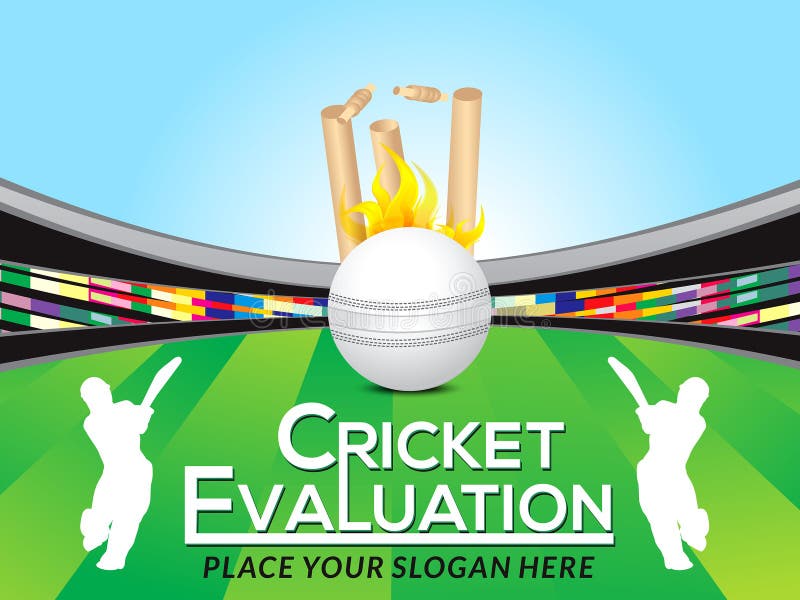 Cricket Tournament Banner Template Stock Vector - Illustration of ...