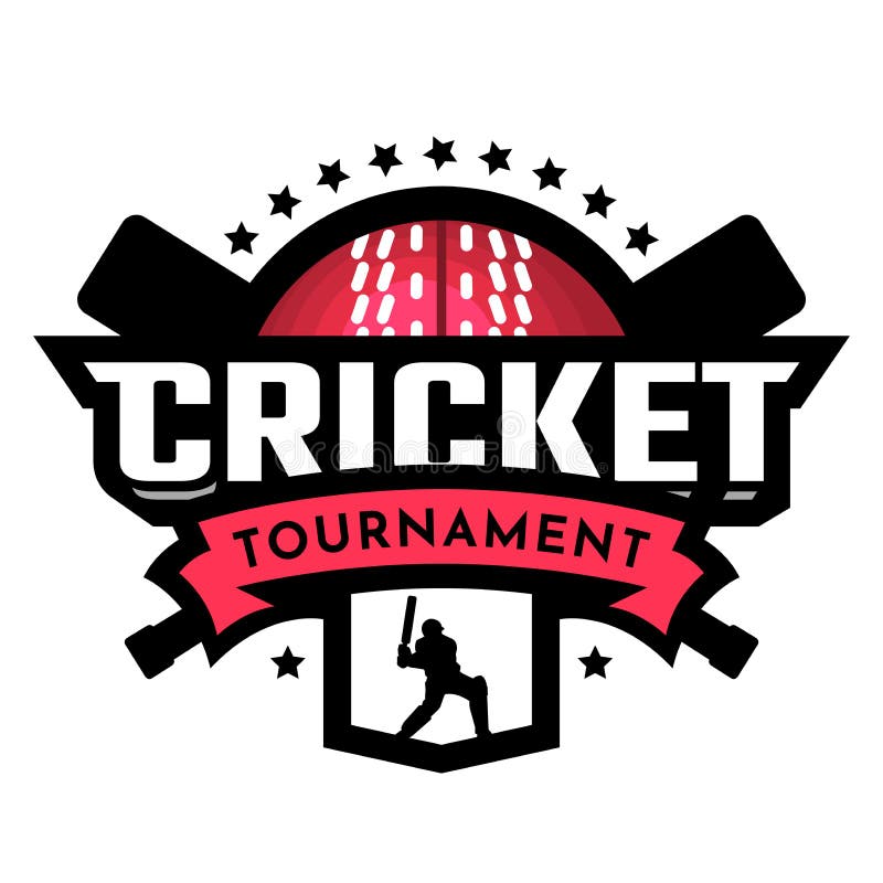 Cricket Tournament. Sport Logo, Emblem. Vector Illustration. Stock ...