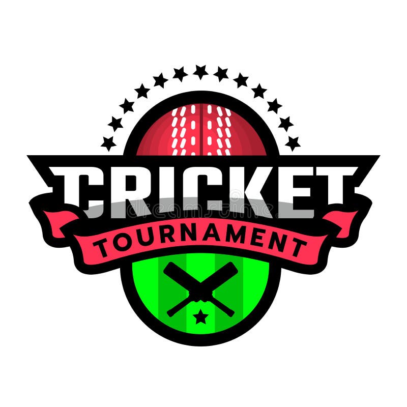 Cricket Tournament. Sport Logo Emblem Vector Illustration. Stock Vector ...