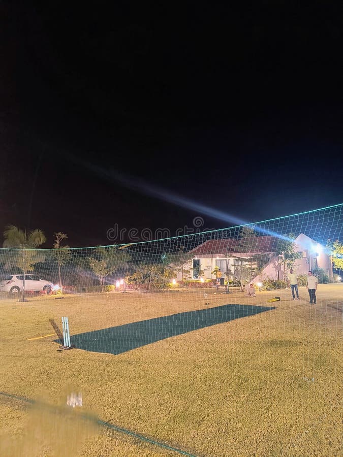 Cricket Turf and net stock image. Image of soccer, crowd - 347186011