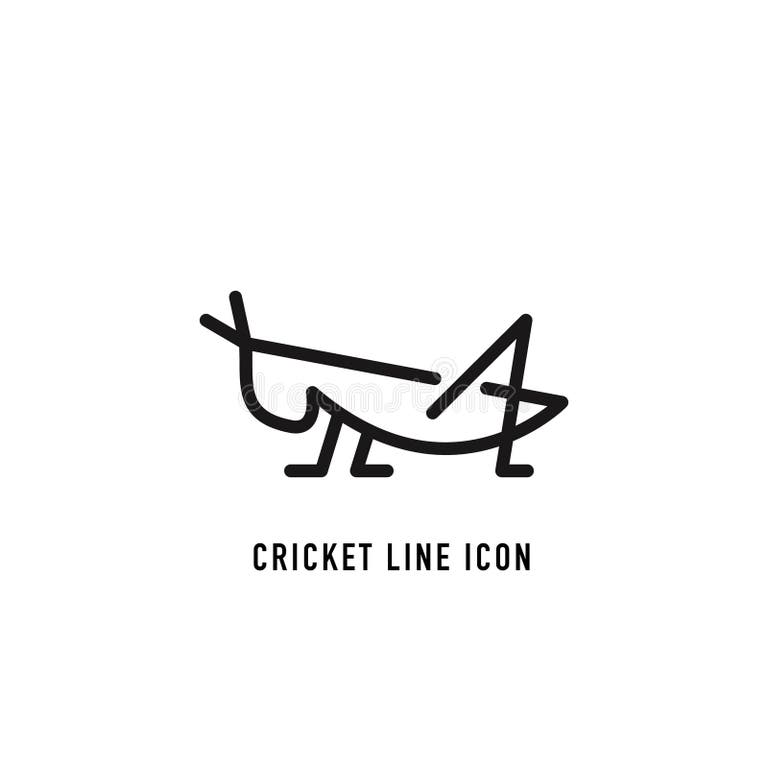 Cricket Line Drawing Stock Illustrations – 1,545 Cricket Line Drawing ...