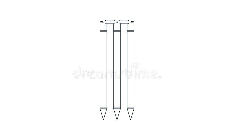 Cricket Wicket Icon Simple Style Vector Image Stock Illustration ...