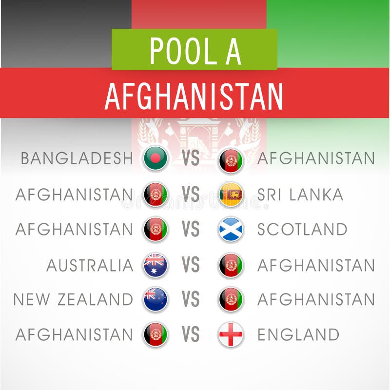 Cricket World Cup 2015 Time Table. Stock Illustration - Illustration of ...