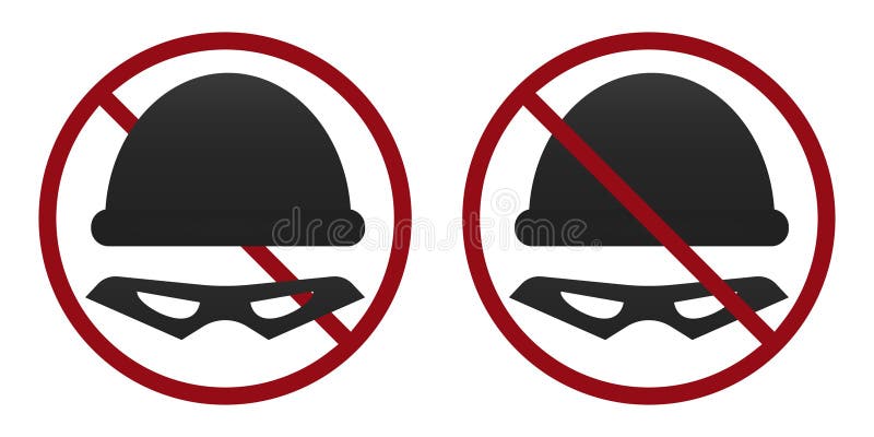 Crime Ban Prohibit Icon. Not Allowed Mafia Stock Vector - Illustration ...