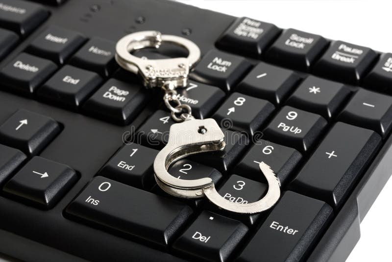 Internet Crime Hacker Cyberattack. Stalking, Phishing Cyberterrorism ...