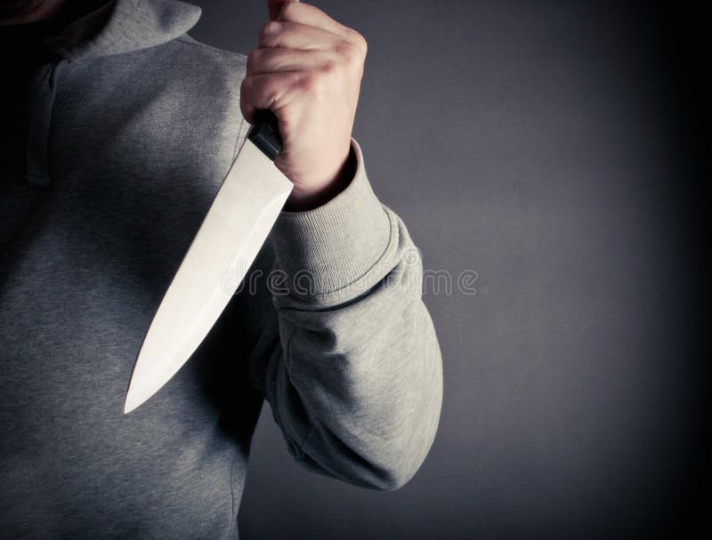 Crime de couteau image stock. Image du expression, infraction - 39171231
