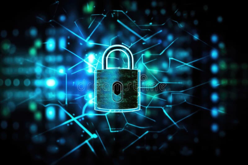 Crime Digital Safety Protect Secure Concept Lock Cyber Technology Safe ...