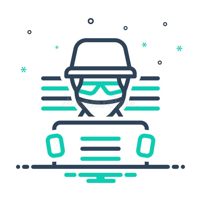 Mix Icon for Crime, Delinquency and Repeater Stock Vector ...