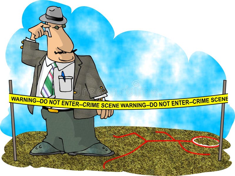 Crime Scene Investigator Clip Art 510+ Crime Scene Cartoon Stock
