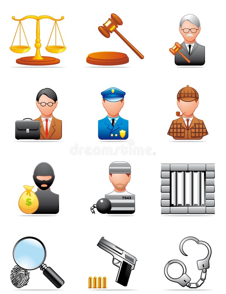 Justice Crime Police Icons Stock Illustrations – 3,771 Justice Crime ...