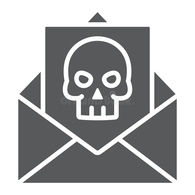 Crime Letter Thin Line Icon, Scary and Note, Mail Sign, Vector Graphics ...