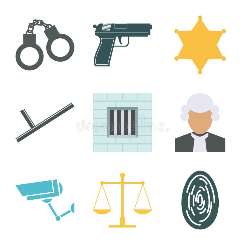 Police Star Outline Icon. Linear Vector Illustration Stock Vector ...