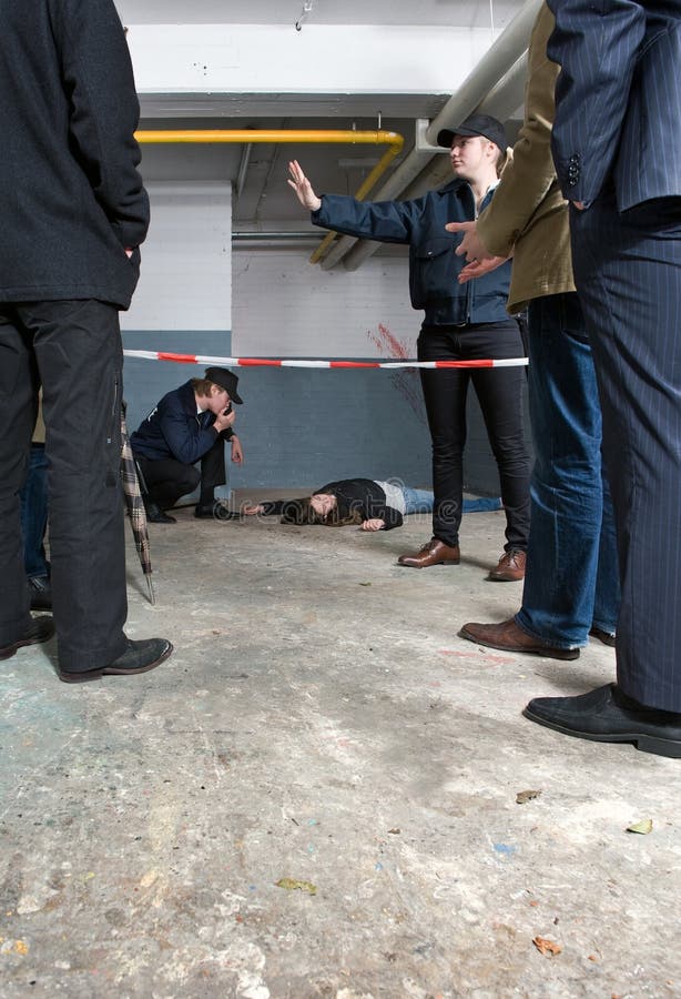 Crime Scene stock photo. Image of crowd, policeman, scene - 14989550